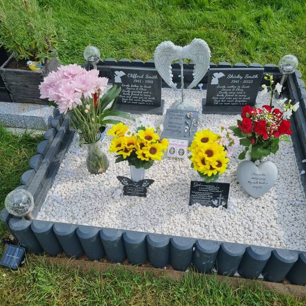 Memorial Headstone on Plinth - Large With Motif - Etsy