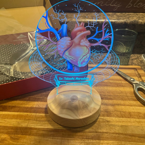 Cardiologist Gift 3D Led Lamp, Heart Specialist Doctor Gift ...