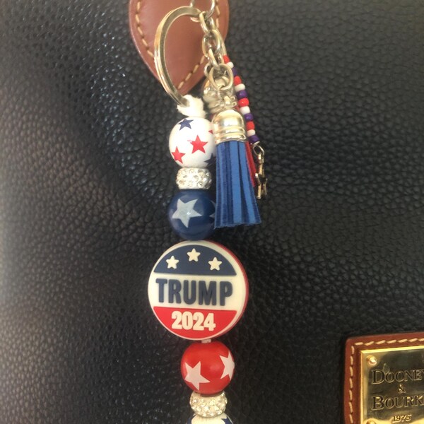 Handmade Unique Keychain With dont Look Back Focal Bead Lobster Clasp ...