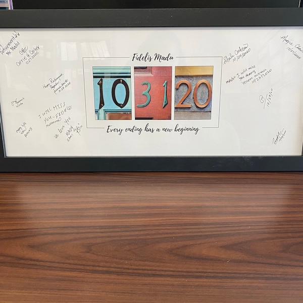 PERSONALIZED RETIREMENT GIFT for Women, Framed Retirement Date Print ...