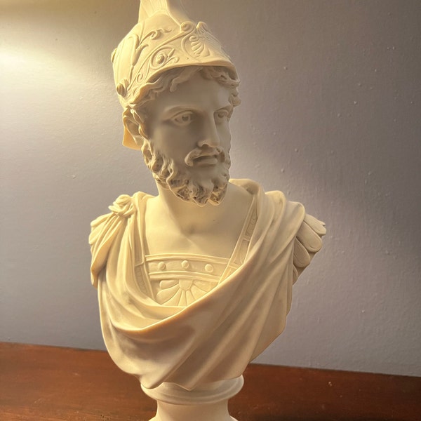 Ajax the Great Bust Sculpture - Greater Aias Greek Warrior Bust With ...