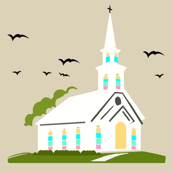 Church SVG Bundle, PNG, Church Clipart, Hand Drawn Church Vector ...