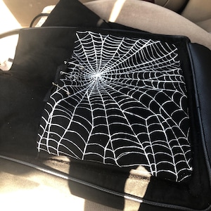 Spider Web Collar Screen Printed Patch Horror Punk Black Metal Goth - Etsy