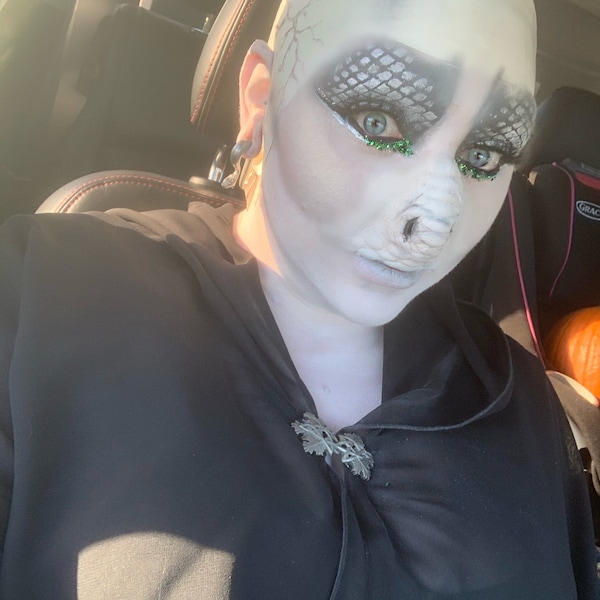 Special FX Makeup - Snake/lizard - Foam Latex Prosthetic Brow & Nose - Etsy