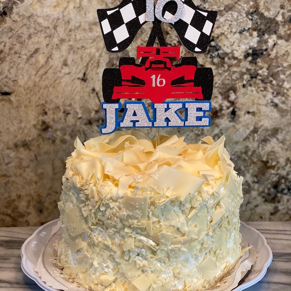 Race Car Cake Topper - CUSTOMIZE IT! - Etsy