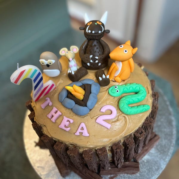 Gruffalo Cake Topper Edible Fondant Birthday Mouse Fox Owl Woodland ...