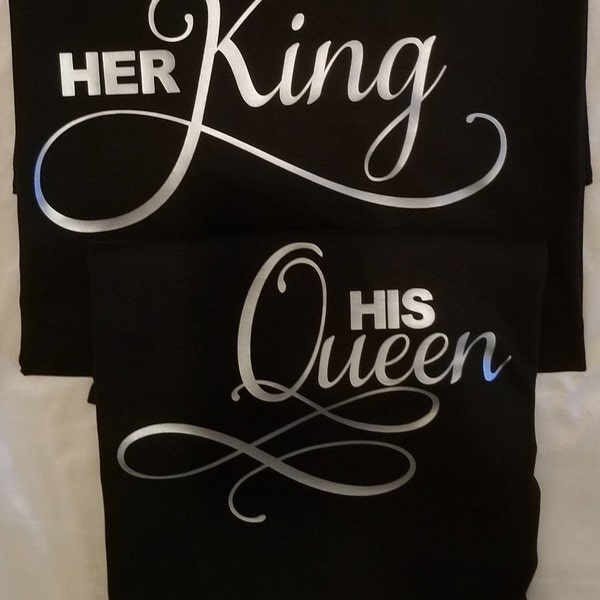 Her King His Queen SVG / PNG Cut File - Etsy