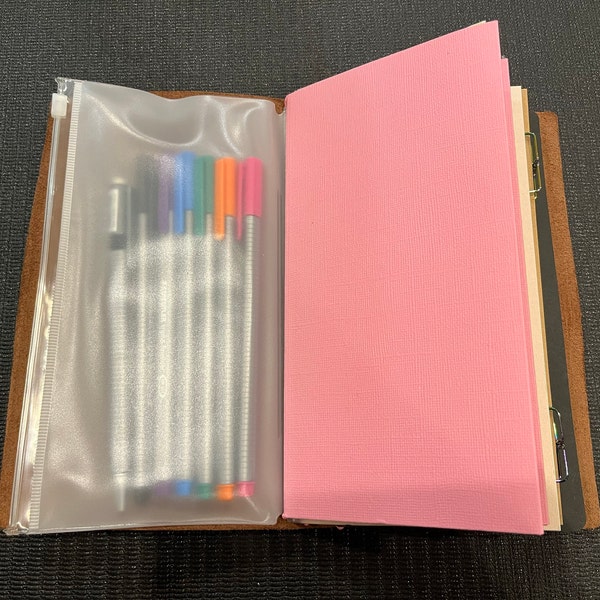 Traveler's Notebook Inserts--set of 5 Kraft Paper Traveler's Notebook ...