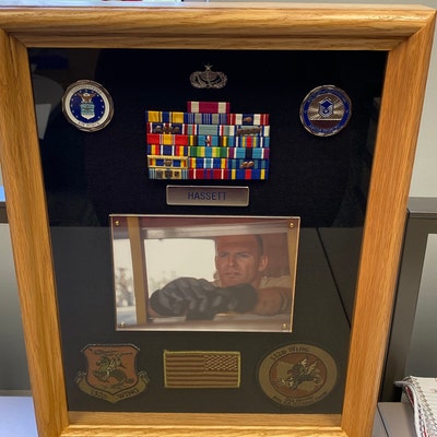 12 X 16 Military Shadow Box With Free Engraved Plaque free Shipping ...