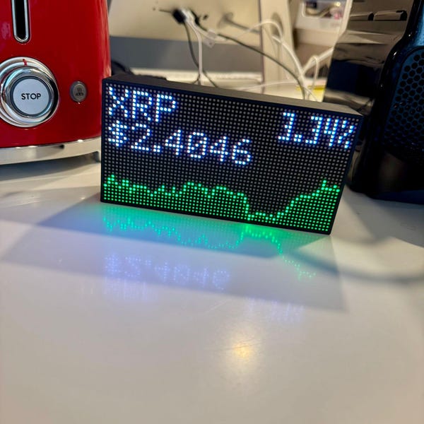 Stock Ticker Forex Crypto LIVE Price Wifi LED Display - Etsy