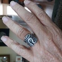 Snake Handmade Sterling Silver Men Ring, Serpent Silver Ring, Snake ...