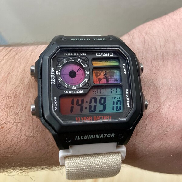 Casio AE-1200 Gradient Filter Screen - Etsy