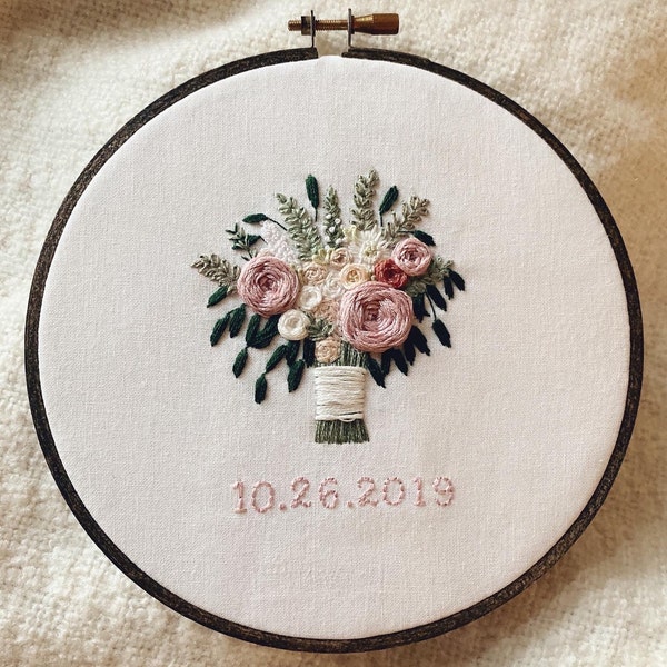 Hand Embroidered Custom Stocking Tag | Hand Embroidered Custom Gift Tag ...