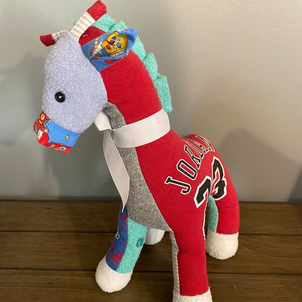 Giraffe Memory Bear, Handmade Keepsake Stuffed Animal - Etsy