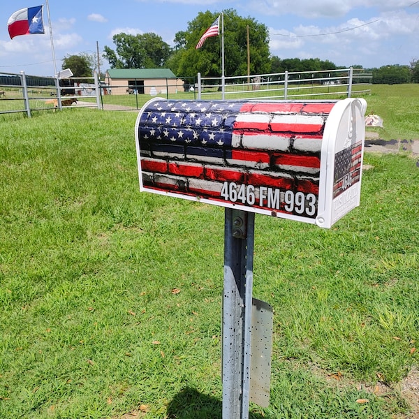 Birds Townhouse Magnetic Mailbox Cover for Wall Mounted Ranch American ...
