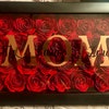Personalized Mom Floral Shadow Box, Paper Flower Rose White 7x5 Shadow ...