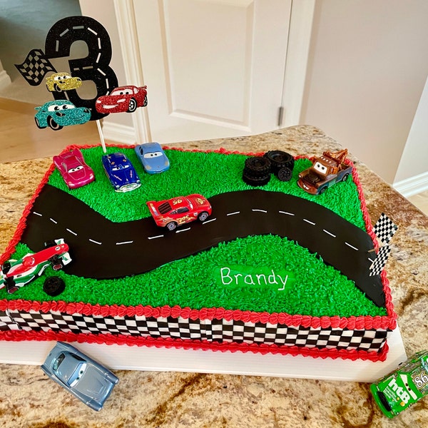 Checkerboard - Birthday Side Strips ~ Edible 2D Fondant Birthday Cake ...