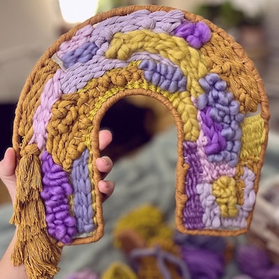 Circle Weaving Kit, Lush Rainforest Weaving Fibre Pack, Woven Tapestry ...