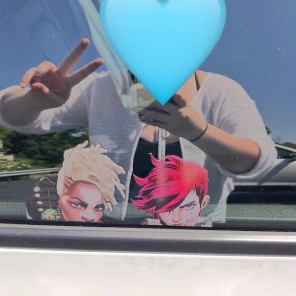 Arcane Stickers / Jinx Peeker / League of Legends / Isha and Jinx Car ...
