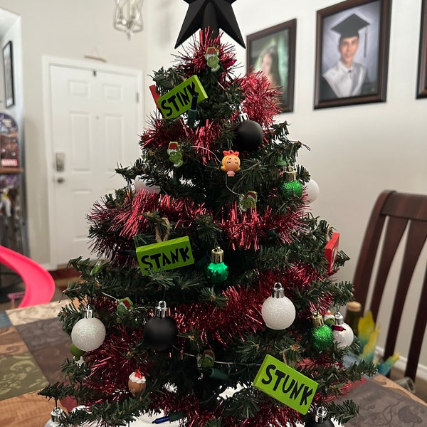 Grinch Sign- Grinch’s Lair, Whoville, and Mt.crumpit With Candy Cane ...