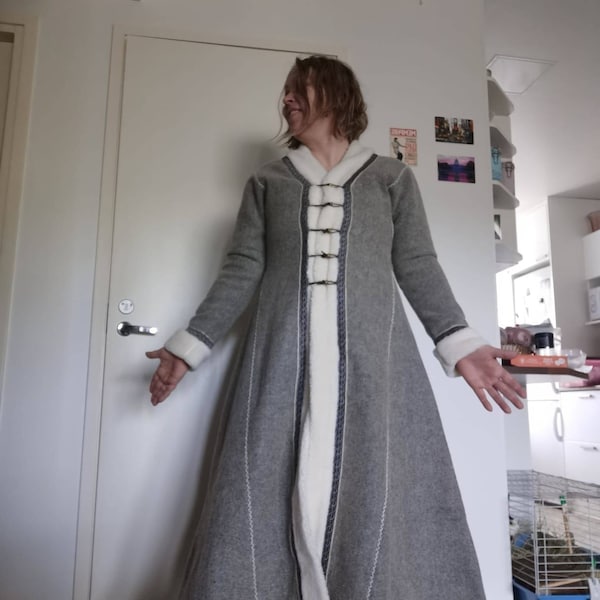 Armstreet Wool Viking Coat With Trim astrid the Wolfspeaker Winter ...