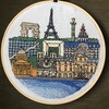 Paris 2, France. Hand Embroidery Pattern PDF. Embroidery Hoop Art. DIY ...