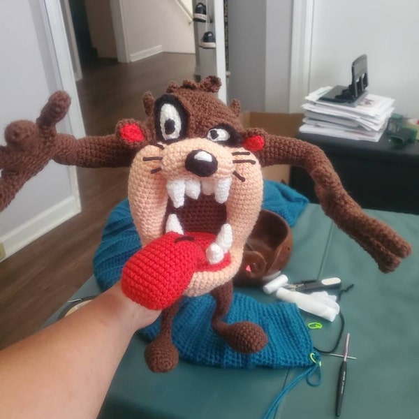 TAZ AMIGURUMI PATTERN - Etsy