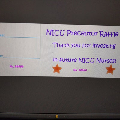 250 RAFFLE TICKETS Custom Printed Numbered Raffle Tickets Fundraiser ...