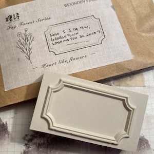 Retro Frame Stamp Message Board Card Makingdiary - Etsy