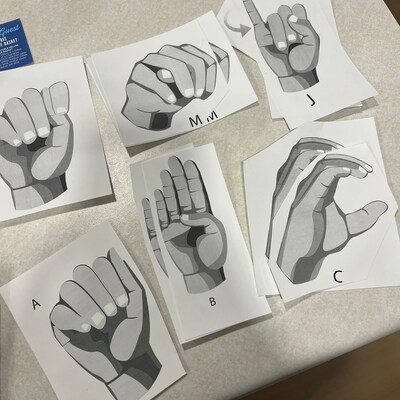 Bathroom ASL or Name Sign Language Signs Custom Made Wall Decor - Etsy