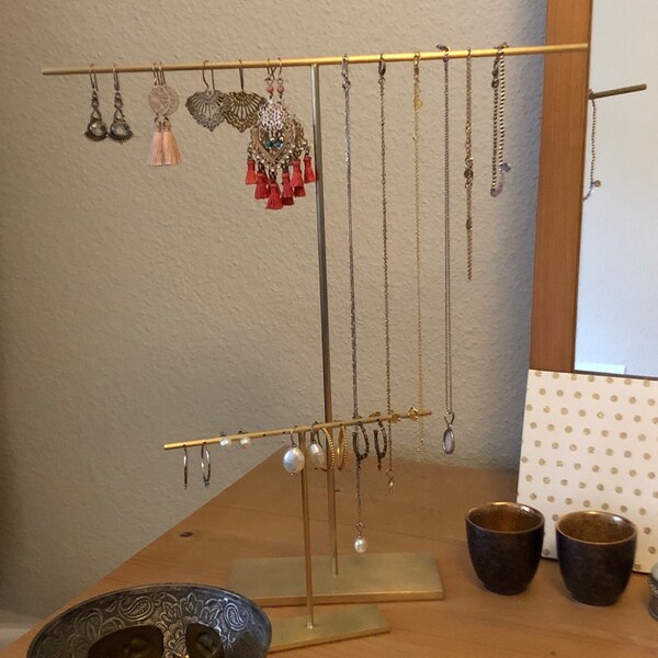 Earring Display Stands, Brass, Set of Three, 80mm, 120mm, 180mm - Etsy