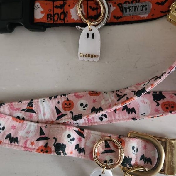 Checkered Pet Tag, Green and White Dog Tag, Custom Pet Tag, Clay Tag ...