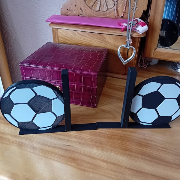 3D Printed Football Bookends: Sports Decor for Kids' Room - Etsy