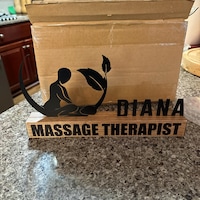 Custom Chiropractic Desk Name Plate Personalized Chiropractor LED Light ...