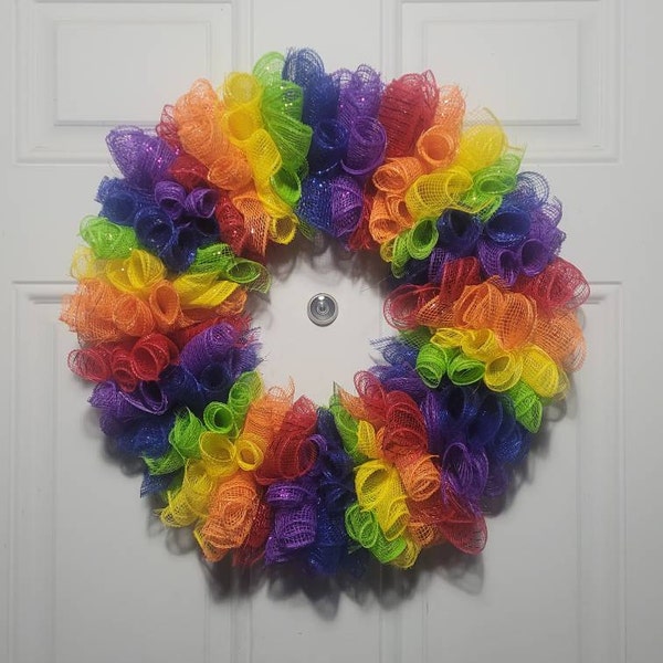 Rainbow Infinity Love Wreath - Etsy