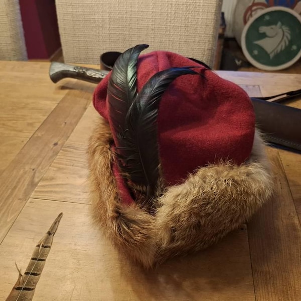 Wool Kolpak Hat, High Cap With a Slit Fur, 17th Century Poland, Hungary ...