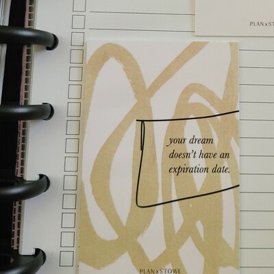 Transparent Sticky Notes in COVE Minimal Stationery Planner - Etsy UK