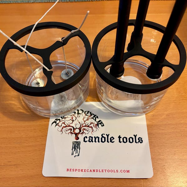 Custom-sized DUAL Wick Centering Tool and Wick Holder Combo Pack - the ...