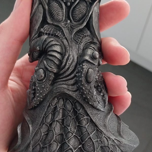 Cthulhu Myth Altar .h.p.lovecraft Handmade Bronze Painted Sculpture - Etsy