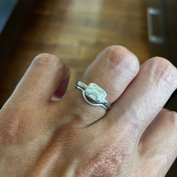 Curve Ring - Minimalist Band - Bump Ring - Silver Curve - Gold Curve ...