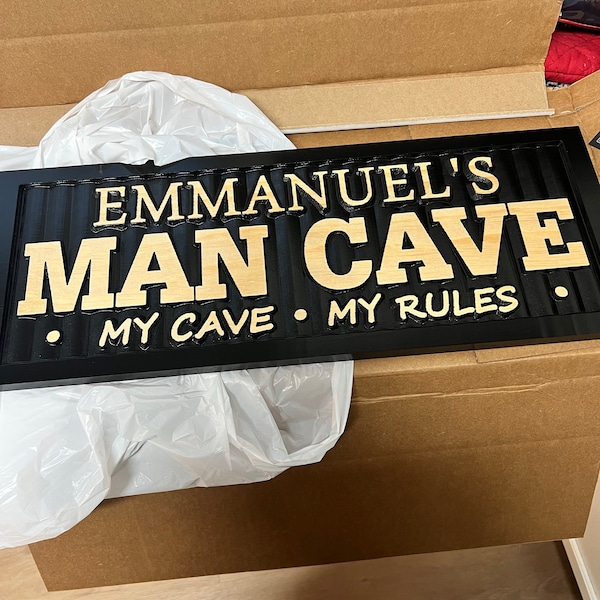 Personalized Man Cave Sign Custom Man Cave Name Sign for Bar Game Poker ...