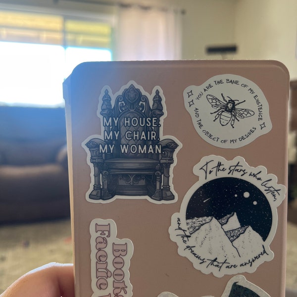My House My Chair My Woman Sticker, Bookish Sticker, Fourth Wing, Iron ...