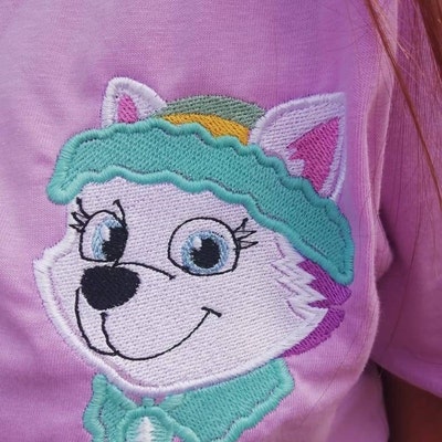 Cartoon Blue Dog Style Machine Embroidery Font Design, Instant Download ...