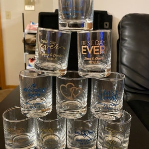 Custom Party Shot Glasses 57 Designs to Choose From - Etsy