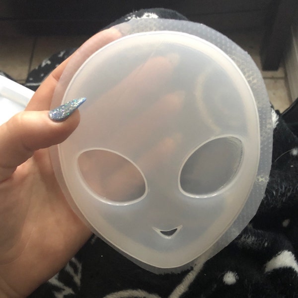 Alien Head Plastic Mold or Silicone Mold, Bath Bomb Mold, Soap Mold ...
