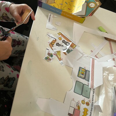 Printable DIY Project Dream Dollhouse With Paper Dolls Busy Book ...