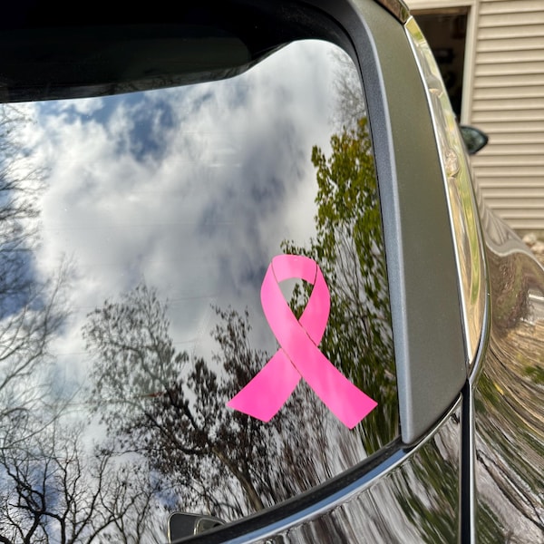 Cancer Awareness Ribbon Vinyl Decal Car Window Computer Laptop iPhone ...