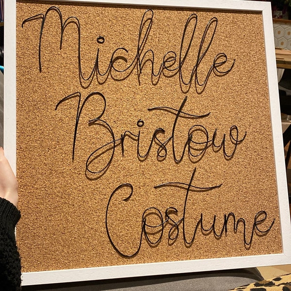 Extra Large Framed Cork Board - Black Solid Wood Frame | 8mm Thick Cork ...