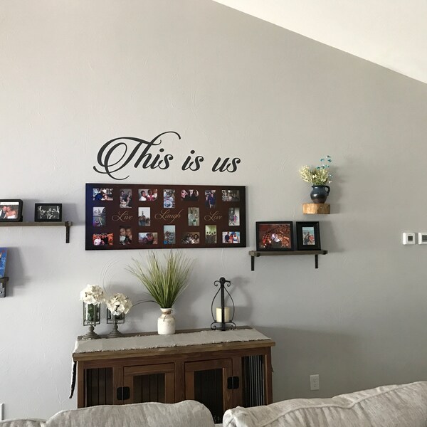 This is Us Wall Decal/family Room Decal/photo Decal/gallery Wall Decal ...