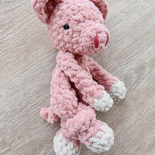 MINI Pia Pig Knotted Lovey Crochet Pig PATTERN - Etsy